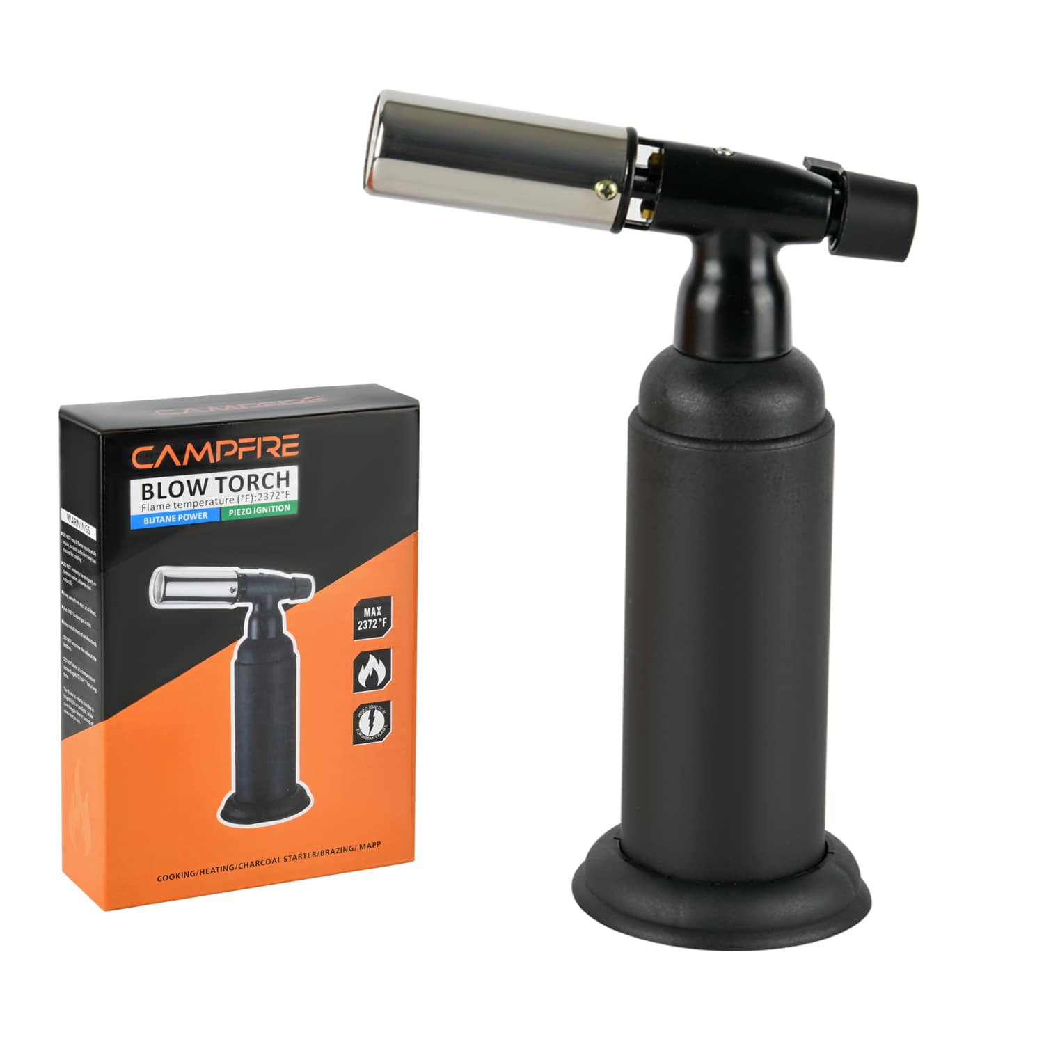 CAMPFIRE Versatile Butane Torch, Refillable Adjustable Flames, Child ...