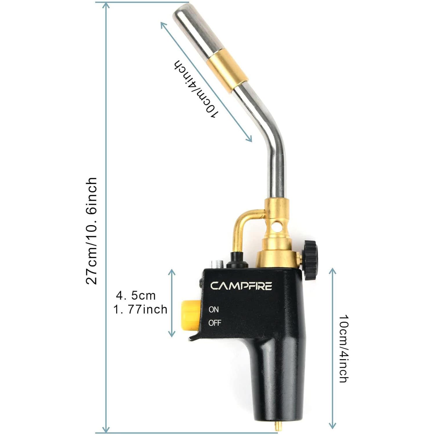 CAMPFIRE High Propane Torch Head For Map Pro Mapp Propane Intensity ...
